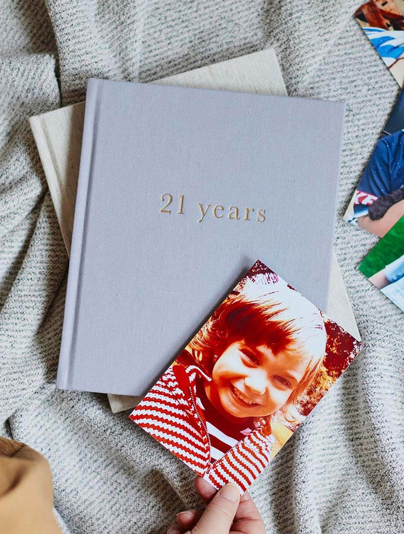 First 21 Years Journal Book - Grey - Write To Me AU