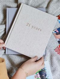 First 21 Years Journal Book - Oatmeal - Write To Me AU