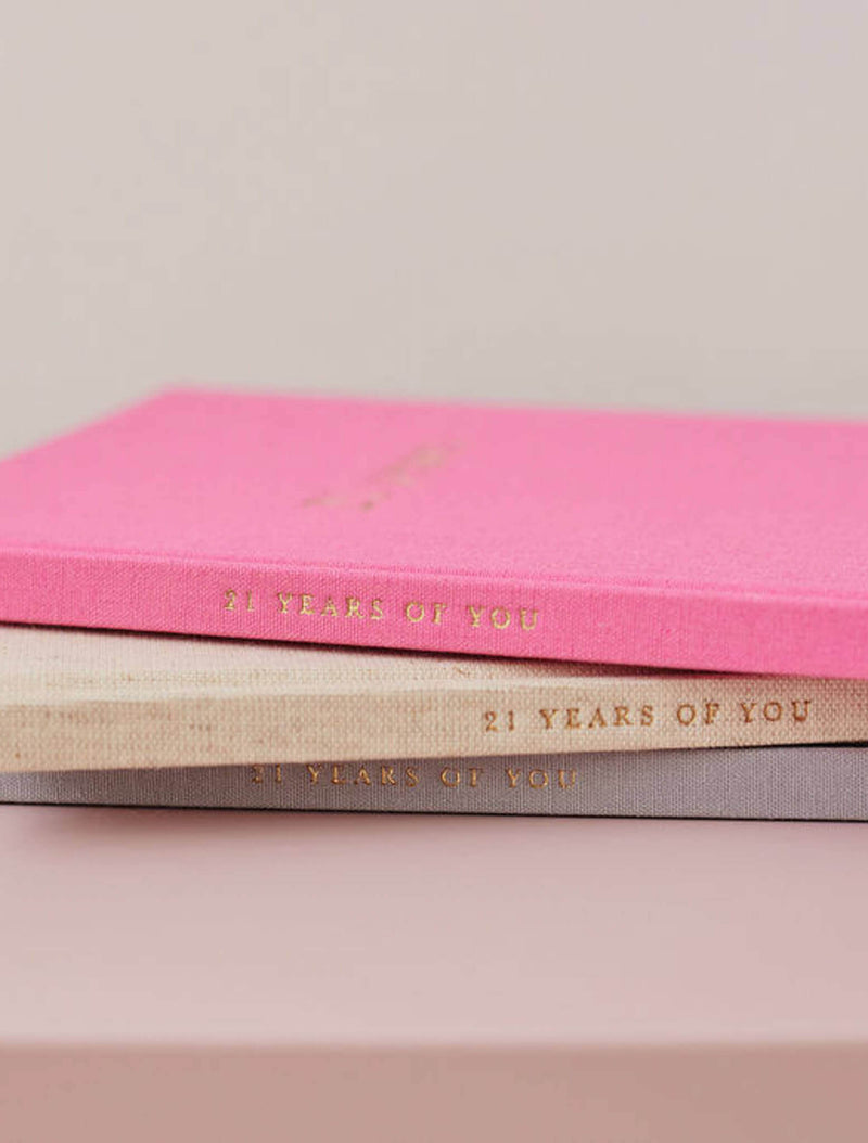 First 21 Years Journal Book - Pink - Write To Me AU