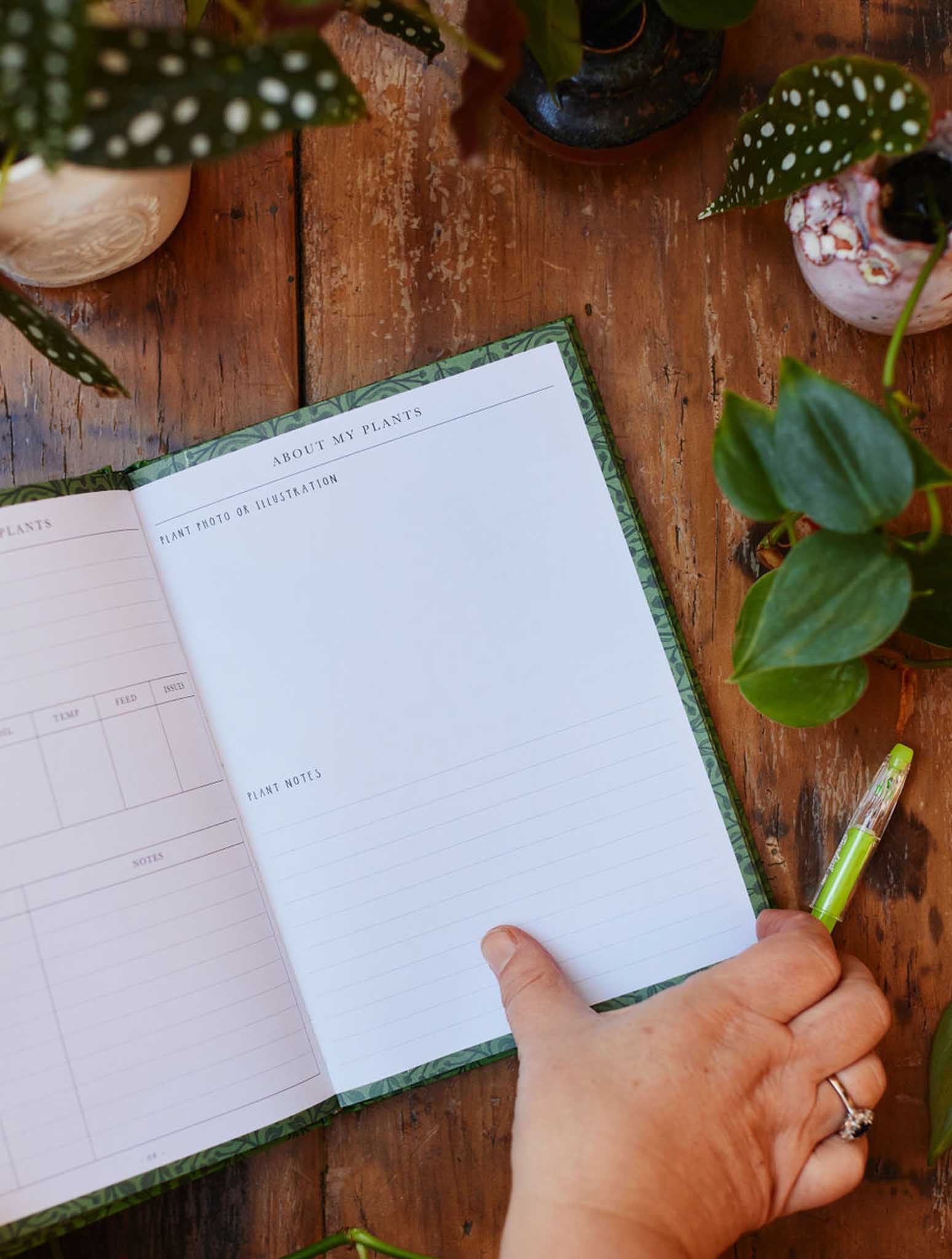Plant & Garden Gardening Journal - Green - Write To Me AU