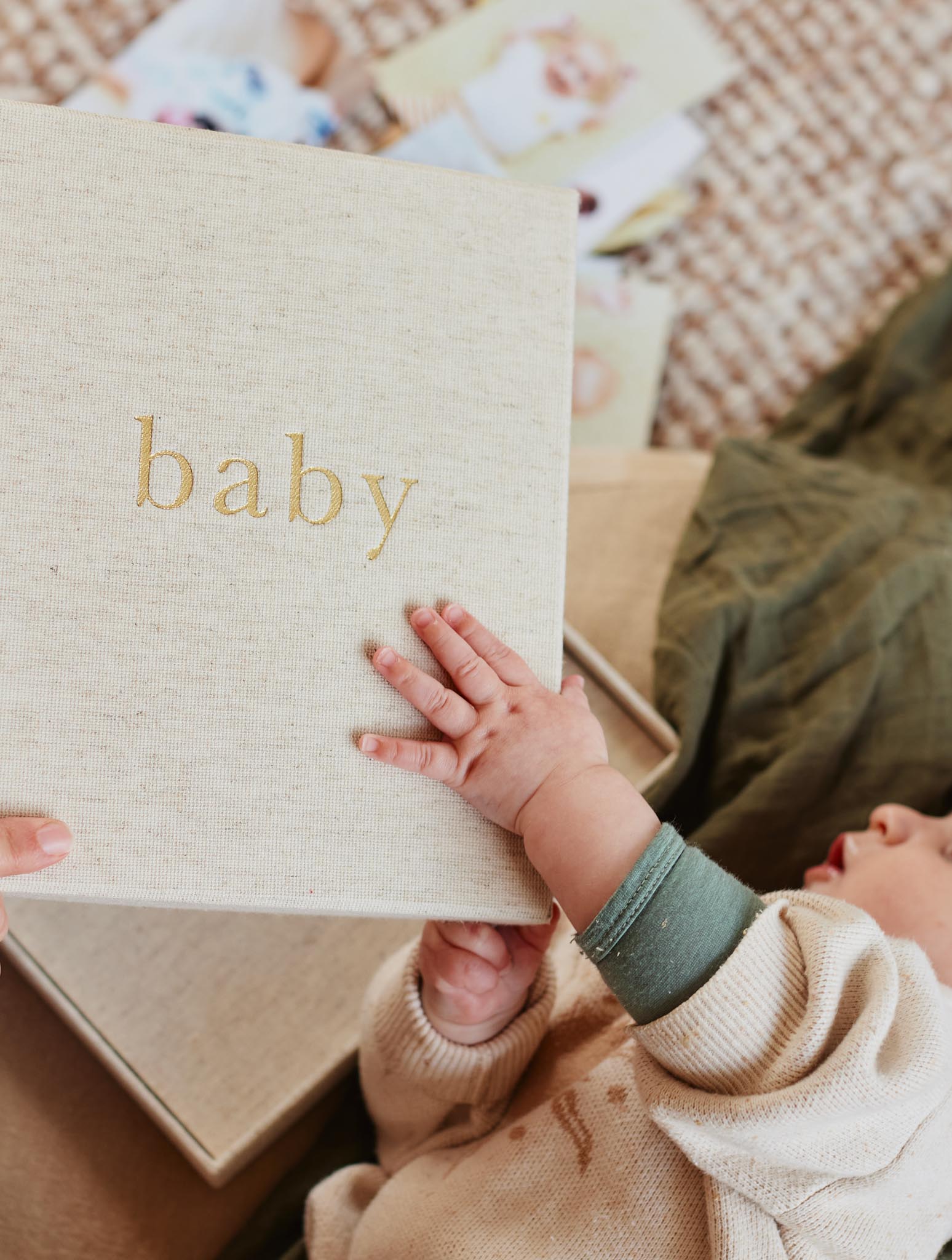 My First Year Baby Journal - Oatmeal - Write To Me AU