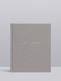 First 21 Years Journal Book - Grey - Write To Me AU