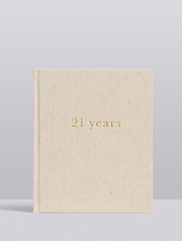 First 21 Years Journal Book - Oatmeal - Write To Me AU