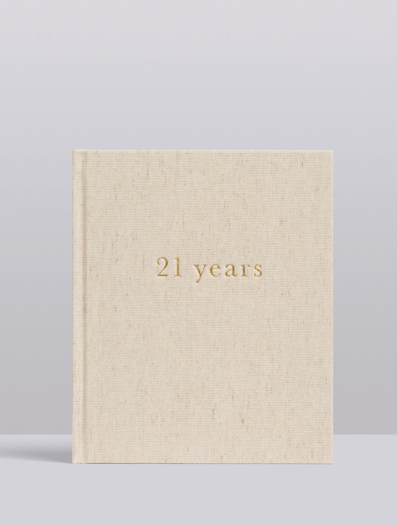 First 21 Years Journal Book - Oatmeal - Write To Me AU